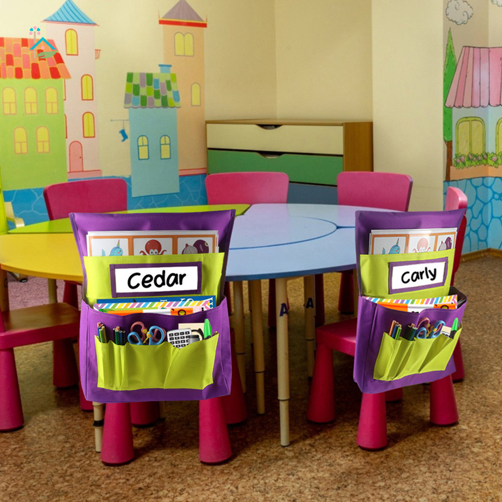Chairback Pockets Chart Seat-Storage-Organizer For Classroom Chairs For ...