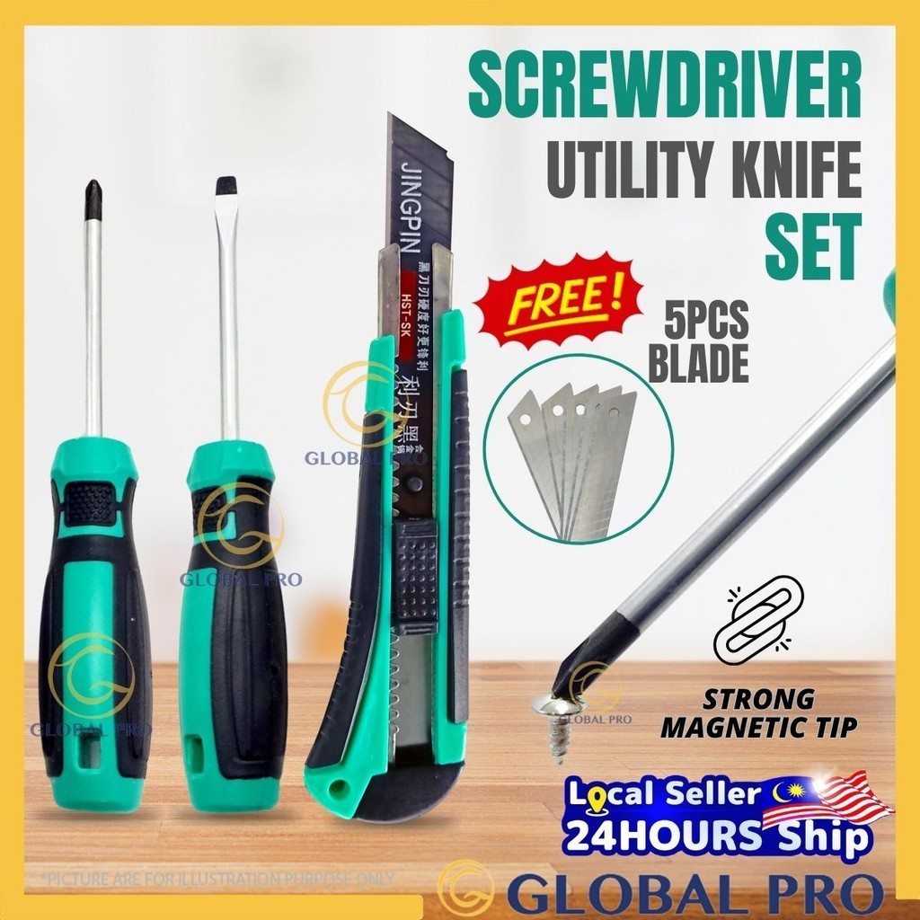 Utility Knife Screwdriver Set Multi-Purpose Custom Cutting Depth ...