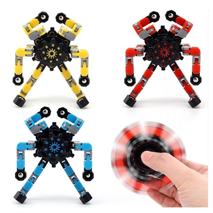 Mechanical Fingertip Toys for Kids DIY Transform Robot Stress Relief ...