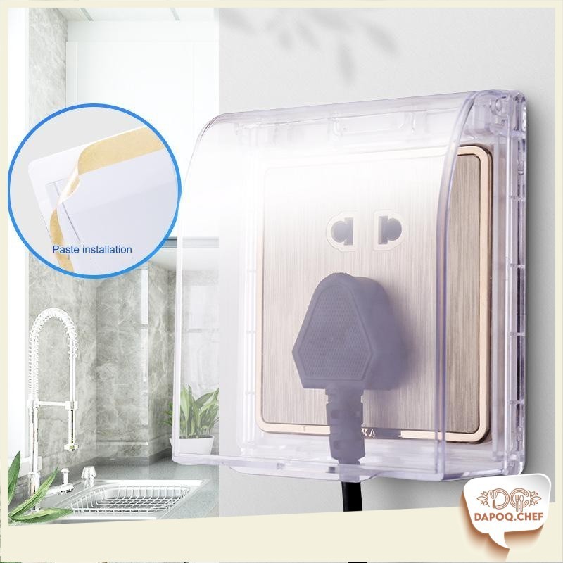 DC Switch Socket Cover Box Transparent Type86 Waterproof Resistance ...