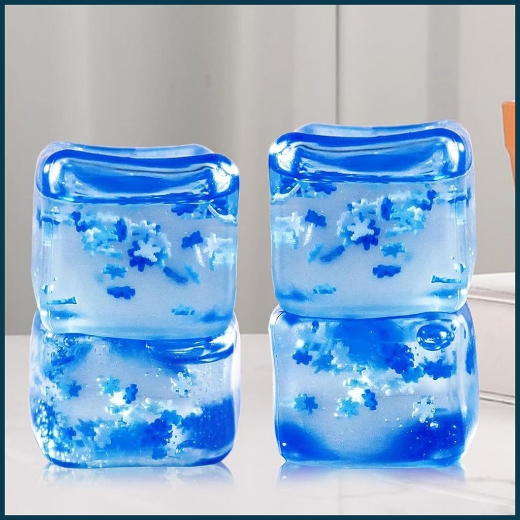 Ice Cube Stress Ball Ice Cube Squeeze Toy Stress Cubes Squeeze Stress ...