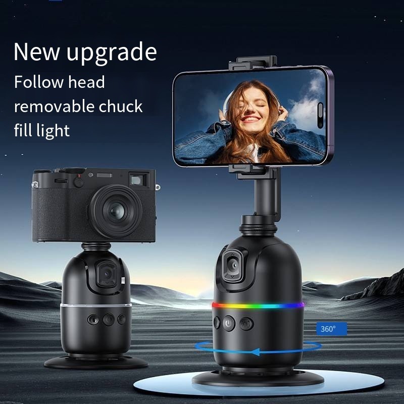 P03 Auto Face Tracking PTZ Phone Holder AI Face Recognition 360° Rotation Gesture Control Selfie ...