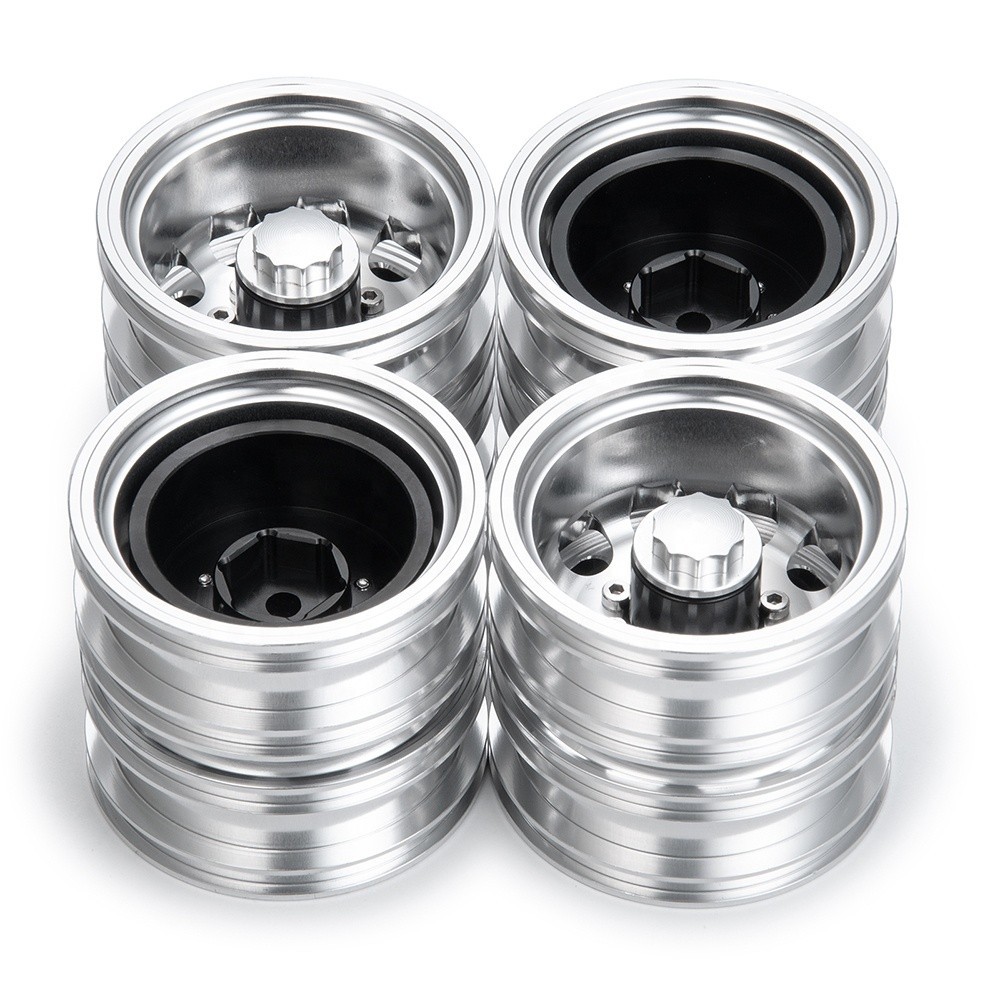 upgrade Aluminum Alloy Rear Wheel Rims for 1/14 RC Tractor Truck ...