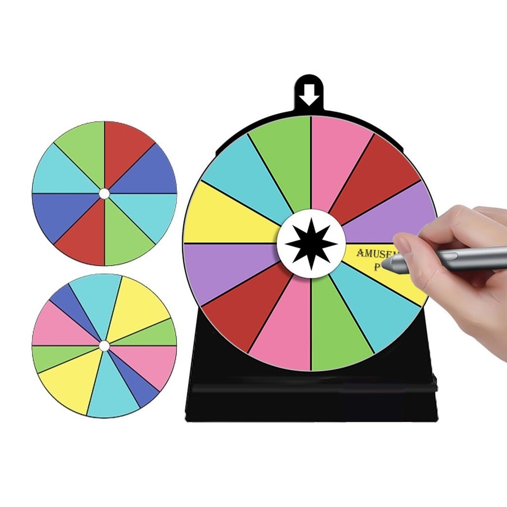 Spin Wheel For Prizes With Stand 3pcs Roulette Spinner Of Fortune 3pcs ...