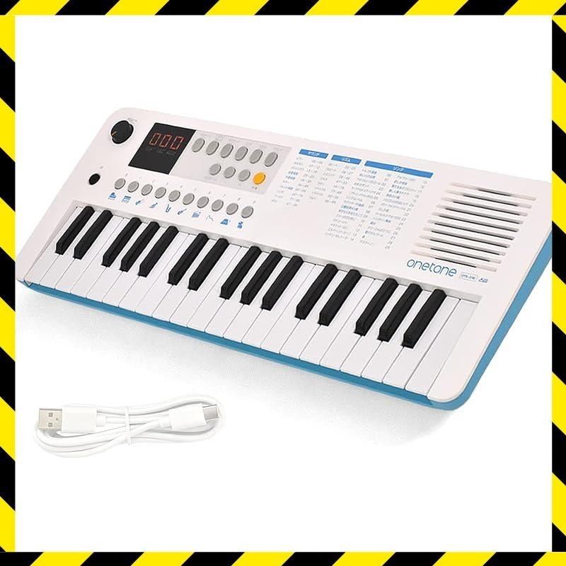 Onetone electronic keyboard mini 37 key LED display USB-MIDI compatible ...