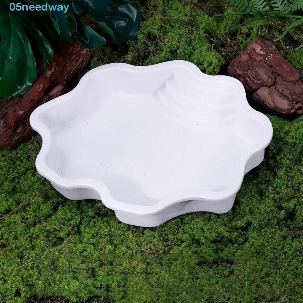 NEEDWAY Ramp Turtle Bathtub, Plastic Flower Shape Turtle Bathing Tub ...