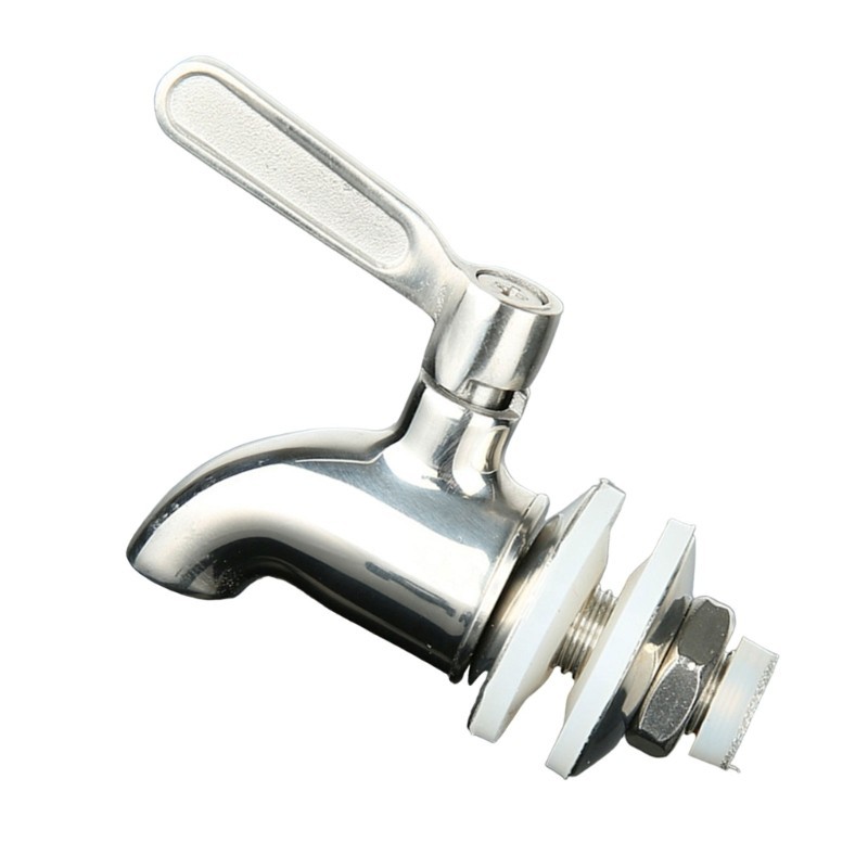 PCF* Stainless Steel Beverage Dispenser Spigot 12mm Easy Install Drink ...