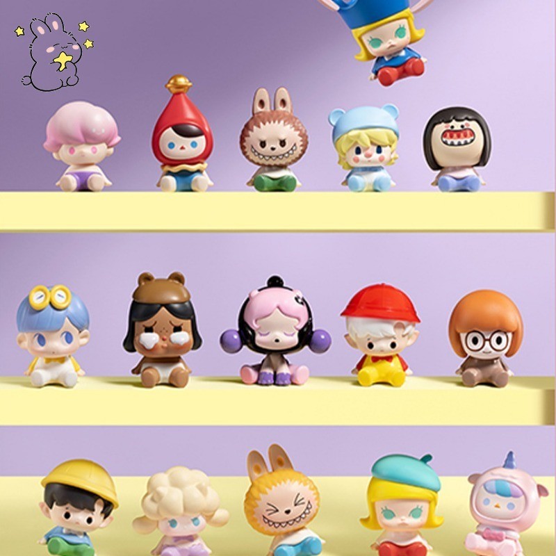 [Fast Shipping] Labubu Cute Cartoon Mart Bubble Mart Pop Bean Doll ...