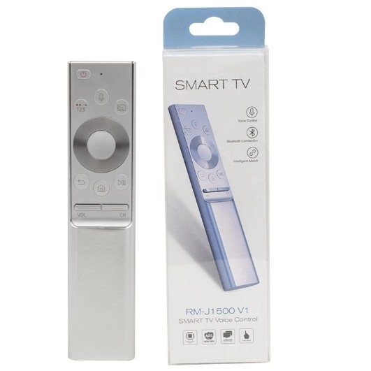 New RM-J1500 V1 Voice Remote Control For Samsung Smart QLED QLED UHD 4K ...