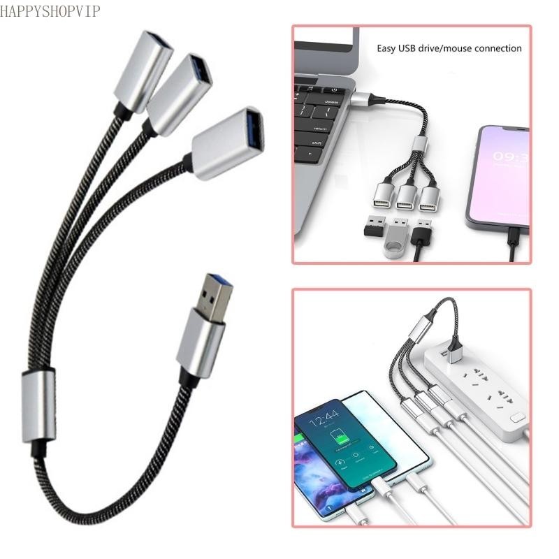HSV USB Male to 3 2 USB 2 0 Female Cable Adapter USB OTG Splitter Cord ...