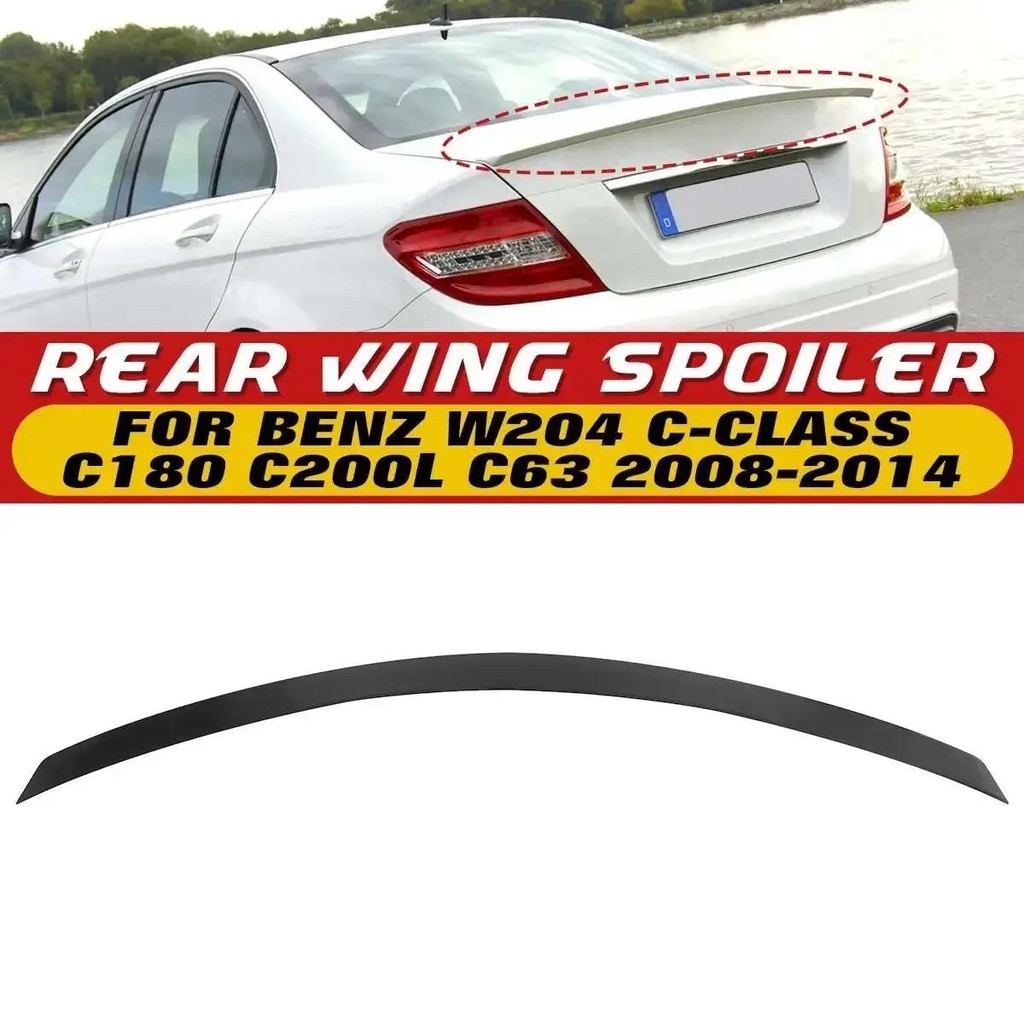 W204 Rear Wing Lip Car Rear Trunk Boot Spoiler Extension Lp For Benz ...