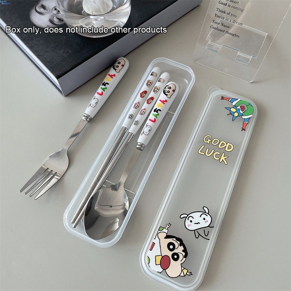 Crayon Shin-chan Stainless Steel Spoon Fork Chopstick Cutlery Set ...