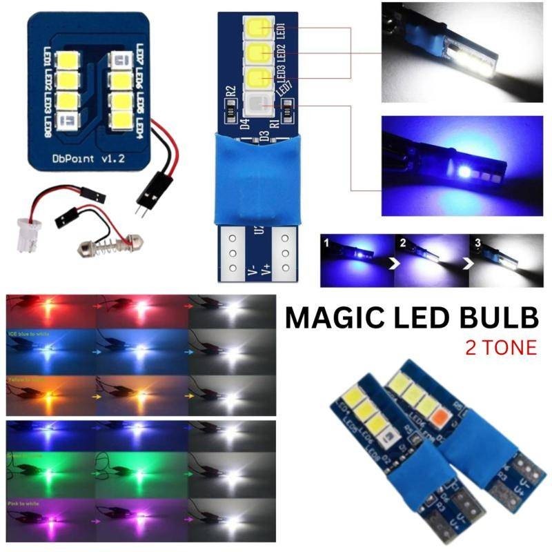 1PC Color Change White Car T10 LED C5W Festoon Light Bulb License Plate ...