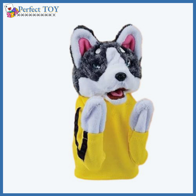 PMR Dog Hand Puppet, Kung Fu Animal Toy With Swinging Fists, Sound ...