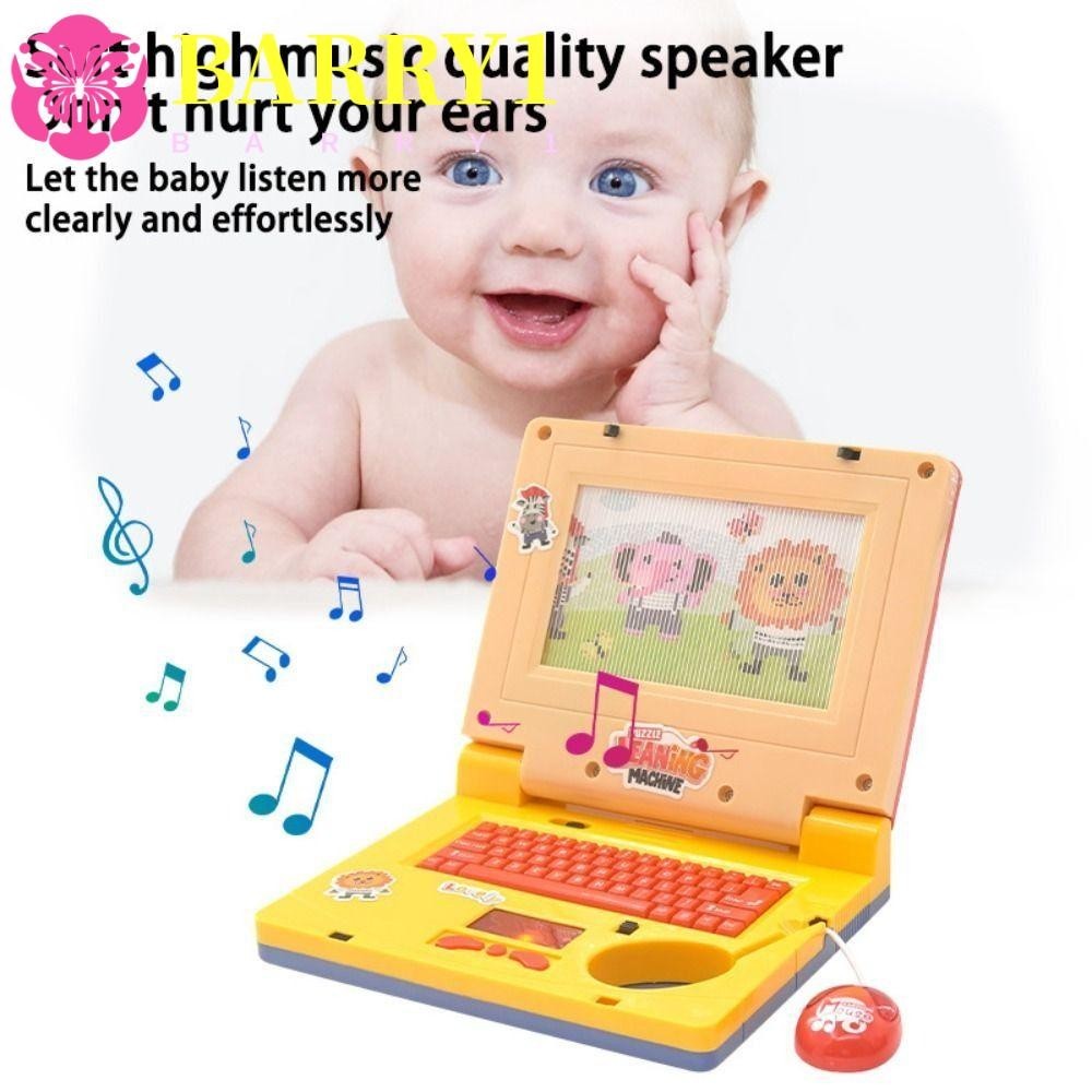 BARRY1 1 Set Kids Learning Laptop, LED Movable Screen Electronic ...