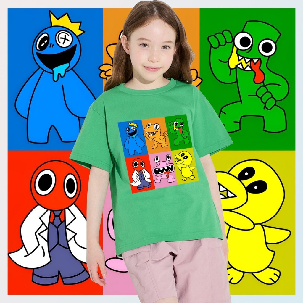 RAINBOW FRIENDS ROBLOX GAME Printed T-Shirt Colors For Kids Children R06 | Shopee Malaysia