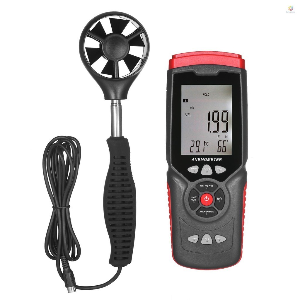 Handheld Digital Anemometer Professional Multifunction Anemograph with ...