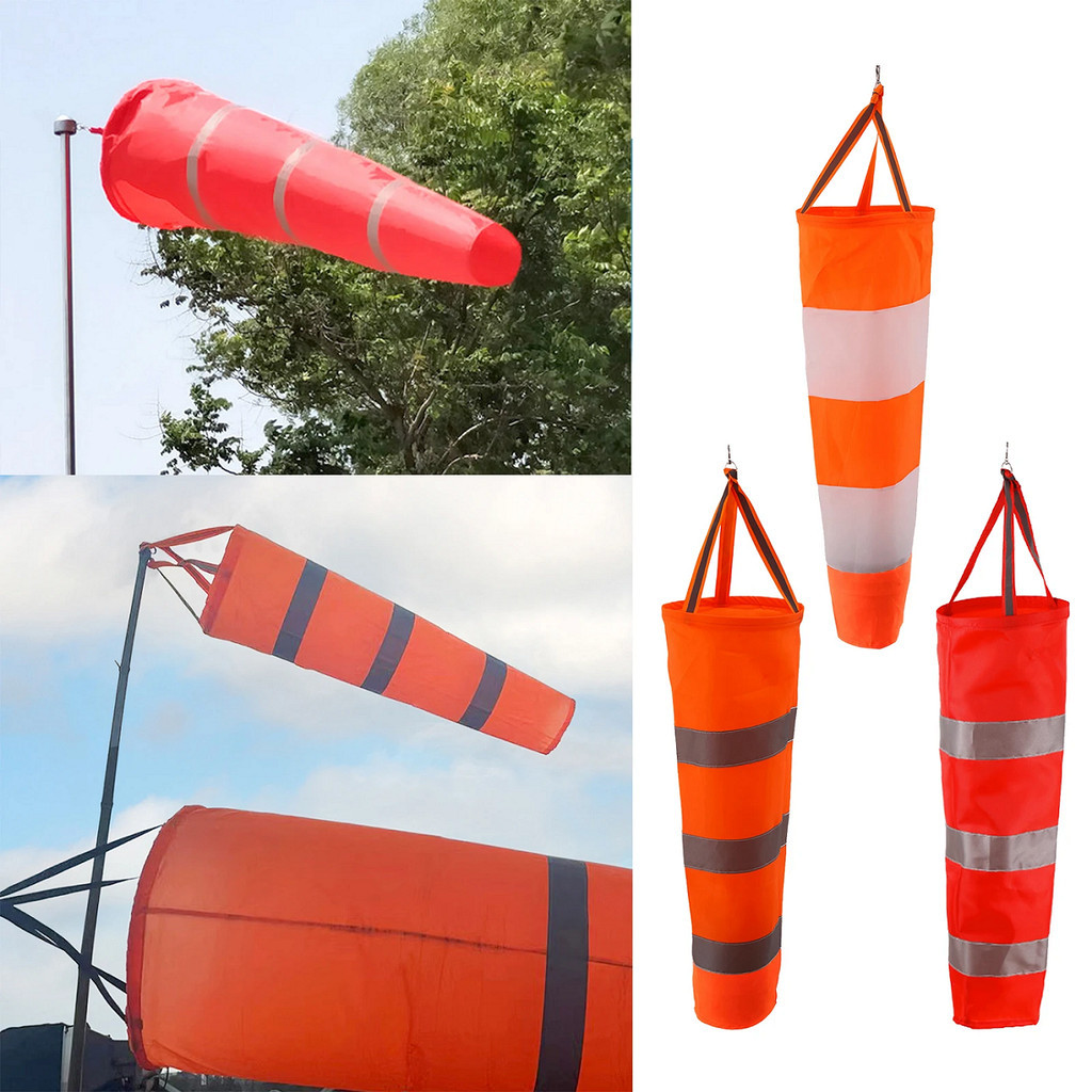 1Pc 60/80/100cm Windsock Outdoor Wind Direction Measurement Reflective ...