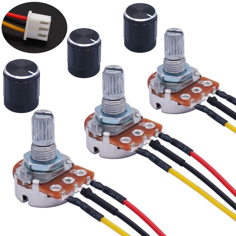 Potentiometer WH148 1K-1M Ohm with XH2.54-3P Wire Cable 20cm | Shopee ...