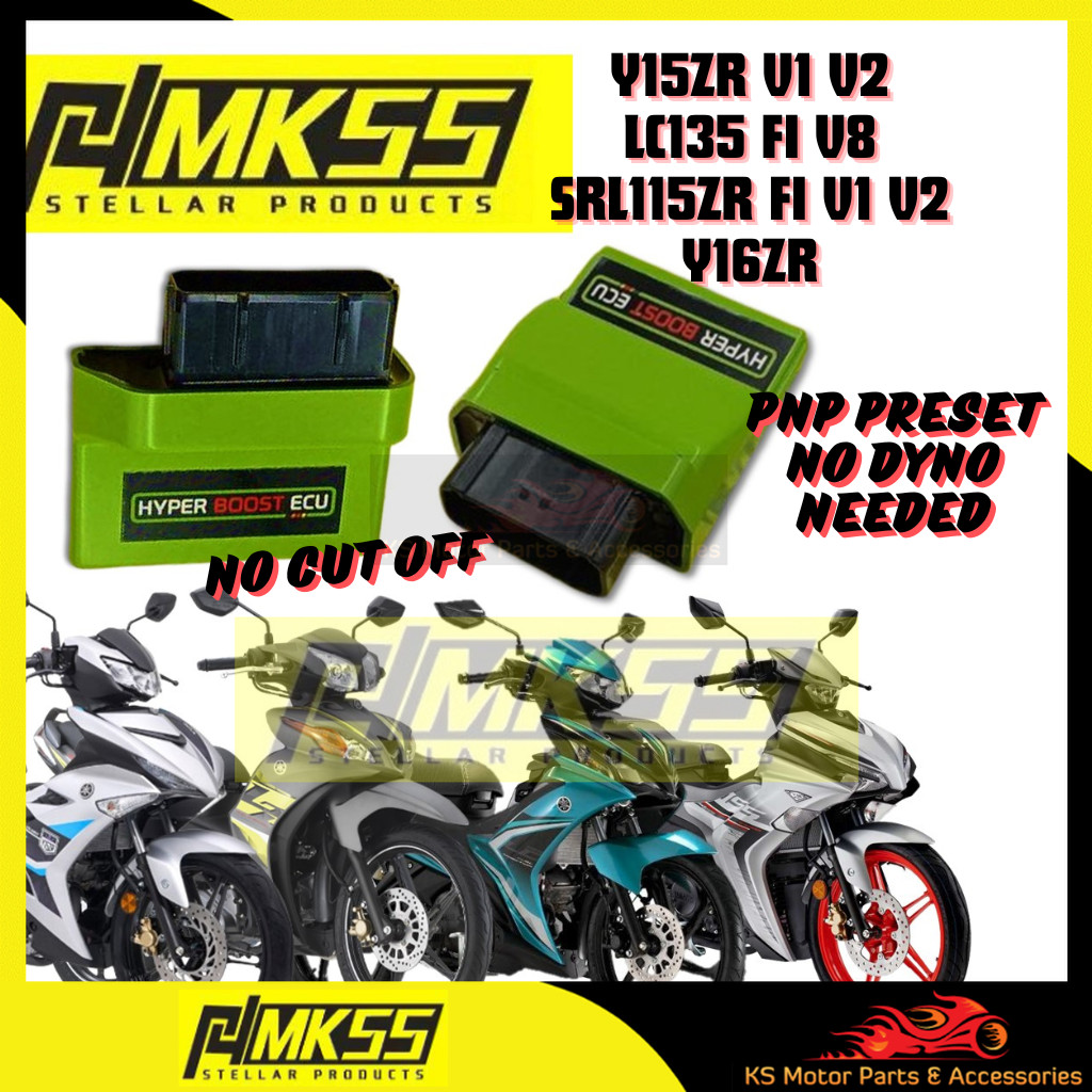 MKSS Yamaha LC135 V8 Fi Y15zr v1 v2 Racing ECU No Dyno No Cut OFF CDI ...