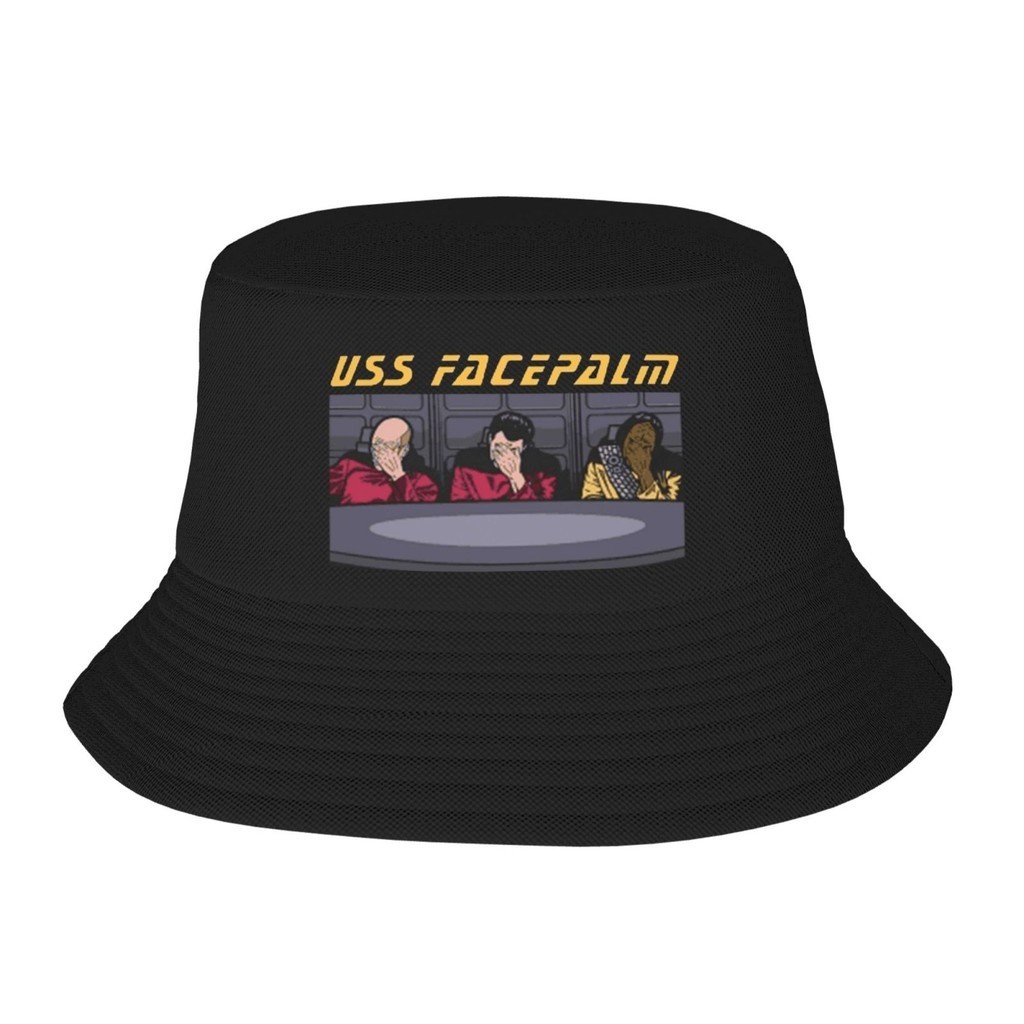USS Facepalm Star Trek Picard Riker And Worf Adult Fisherman's Hat ...