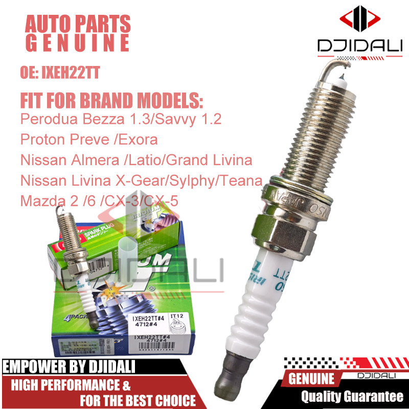 Denso Spark Plug Iridium TT IXEH22TT (4PCS) For Perodua Bezza Proton ...
