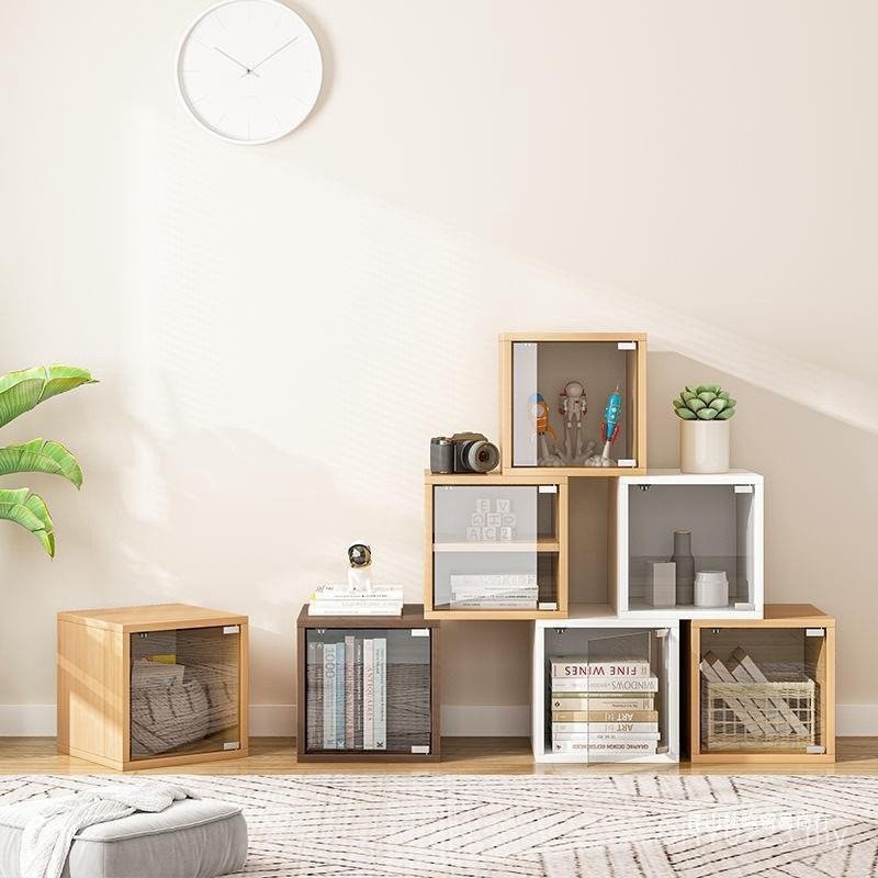 Bookcase Bookcase Bookcase Storage Cabinet Single Square Cabinet Solid ...