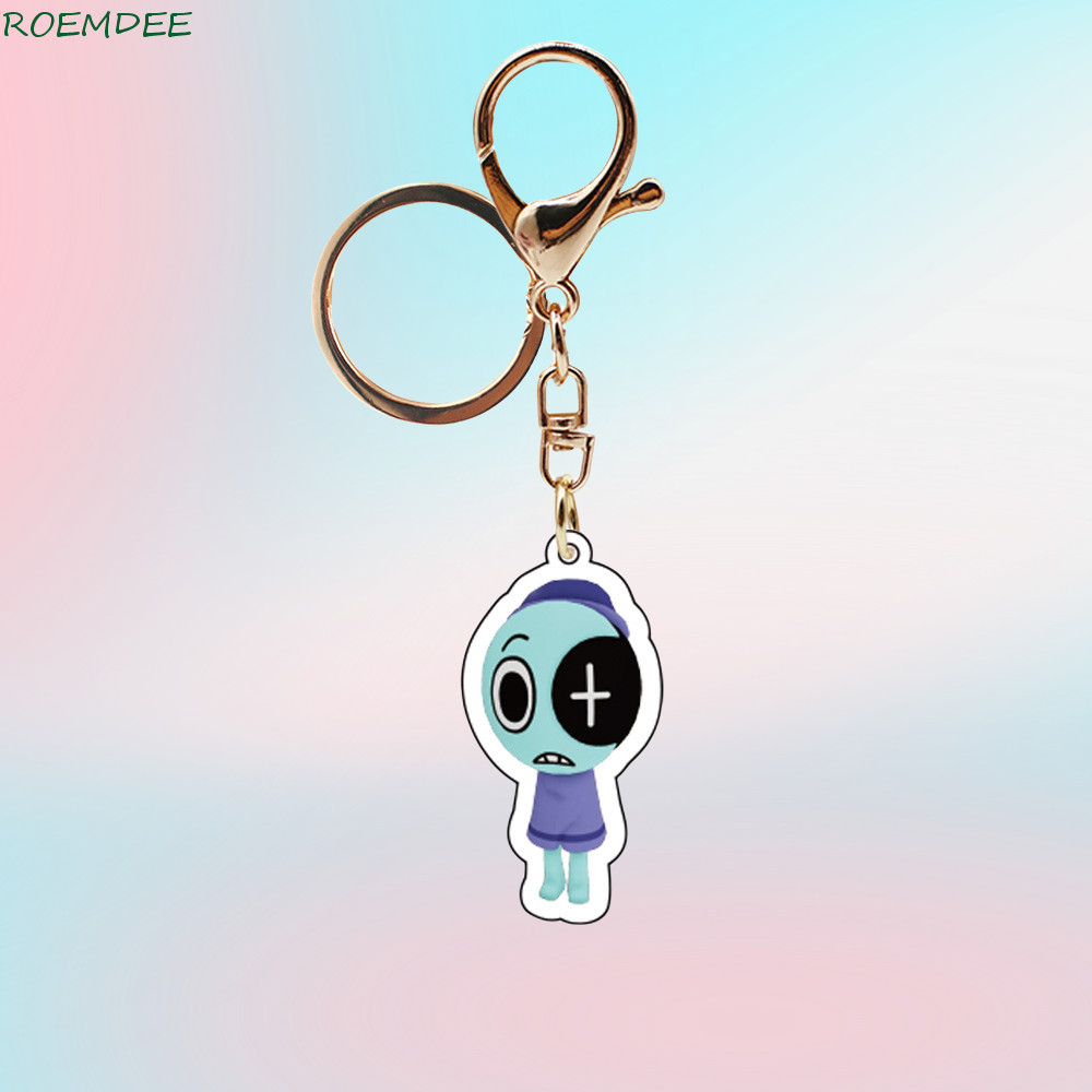 ROEMDEE Game Dandy's World Keychain, Shelly Funny Dandys World Pendant ...