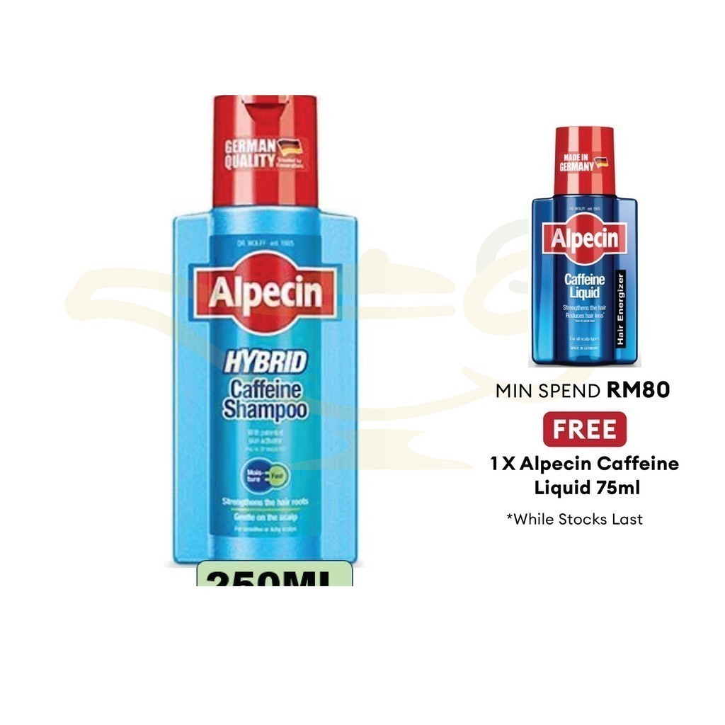 Alpecin Hybrid Caffeine Shampoo 250ml EXP:08/2026 [ For itchy / dry ...