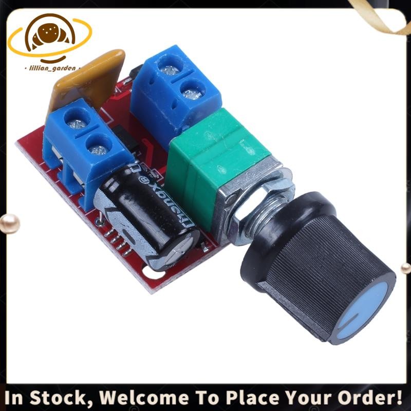 Mini DC Motor PWM Speed Controller 3V 6V 12V 24V 35VDC 90W 5a DC Motor Speed Control Switch LED ...