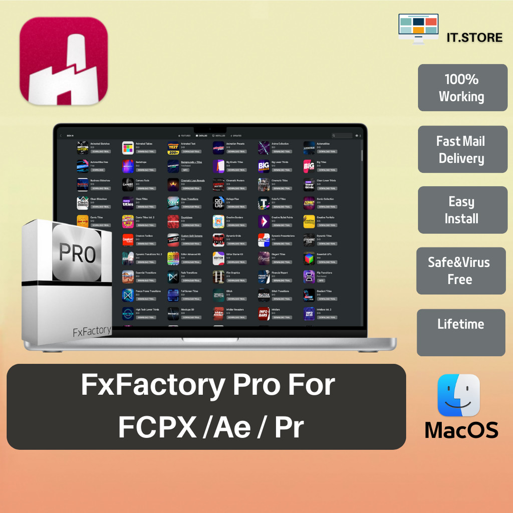 FxFactory Pro MacOS – Plugin platform offering visual effects ...