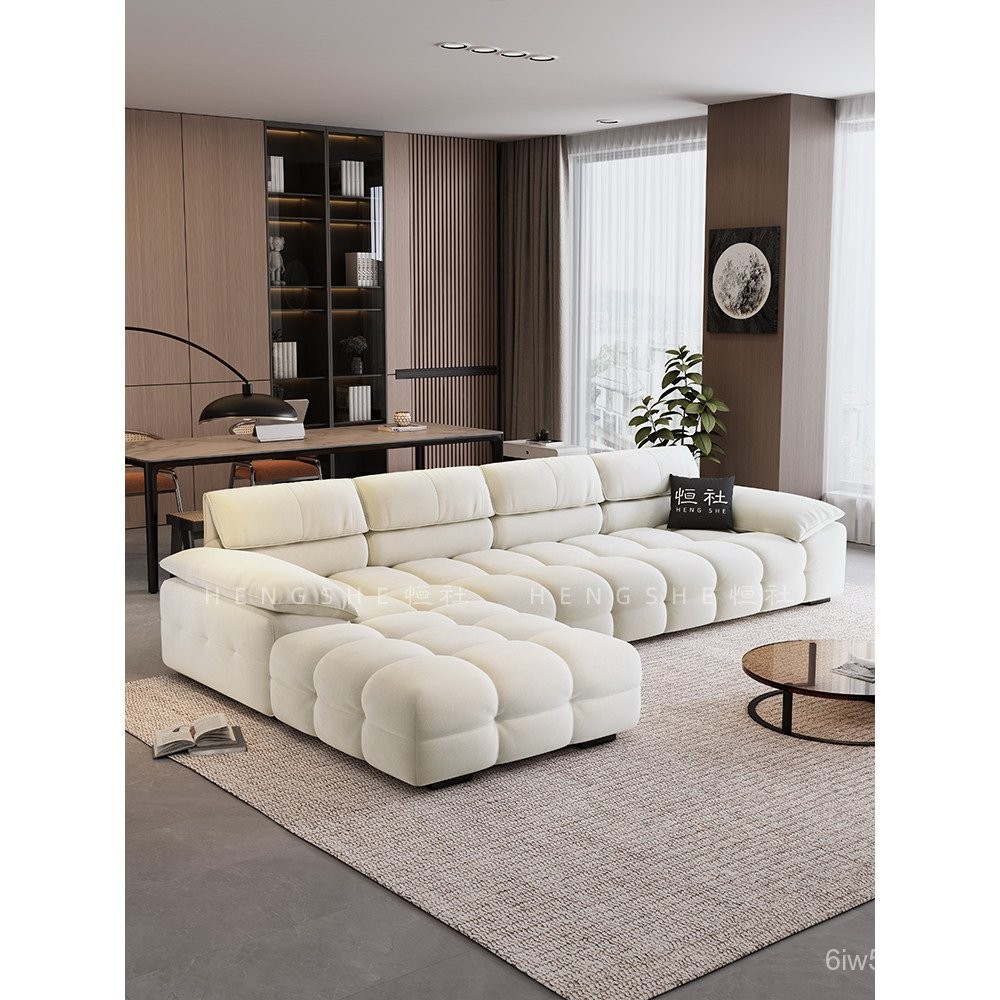 Sofa Fabrik Gaya Krim Hengshe untuk Ruang Tamu 2024 Model Baharu Double ...