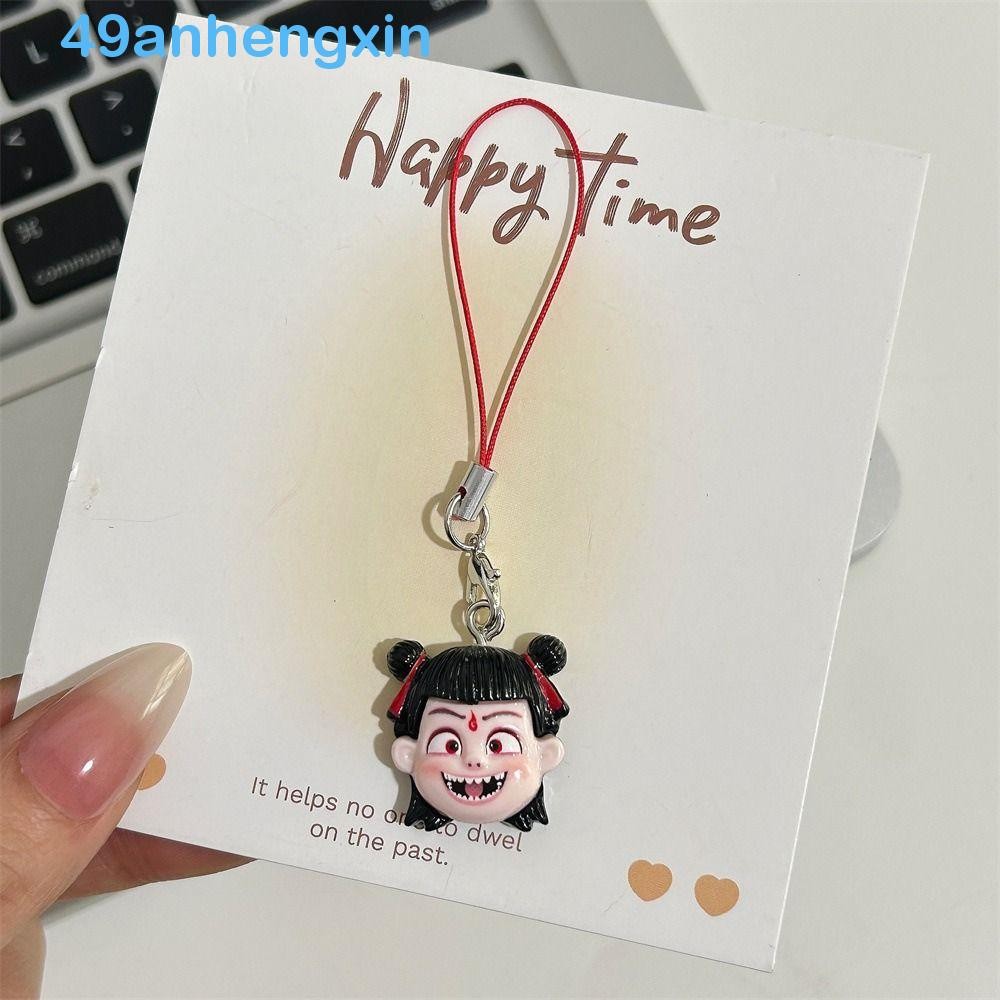 ANHENGXIN Nezha 2 Mobile Phone Pendant, Backpack Hanging Anti-loss ...