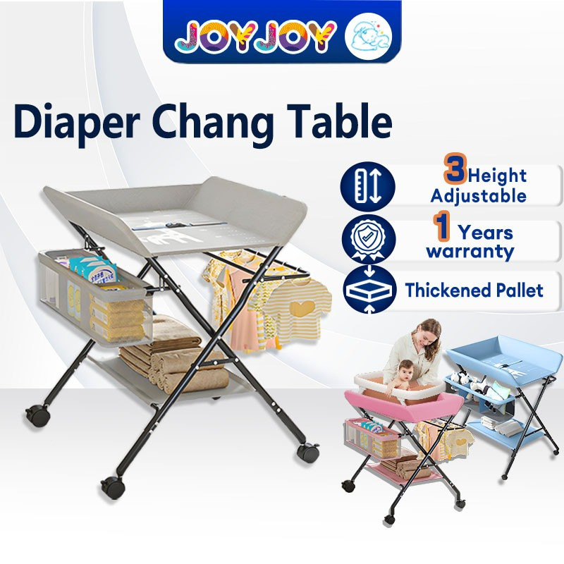 Adjustable heightfoldable newborn diaper changing table diapers with ...
