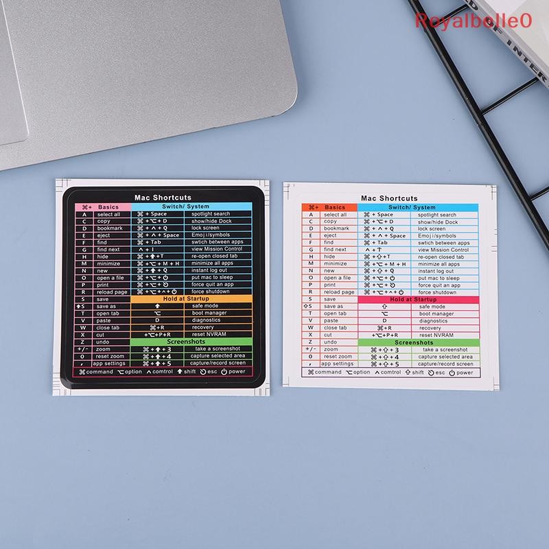 {Royalbelle0} 2Pcs Windows/Word Reference Keyboard Computer Shortcut ...