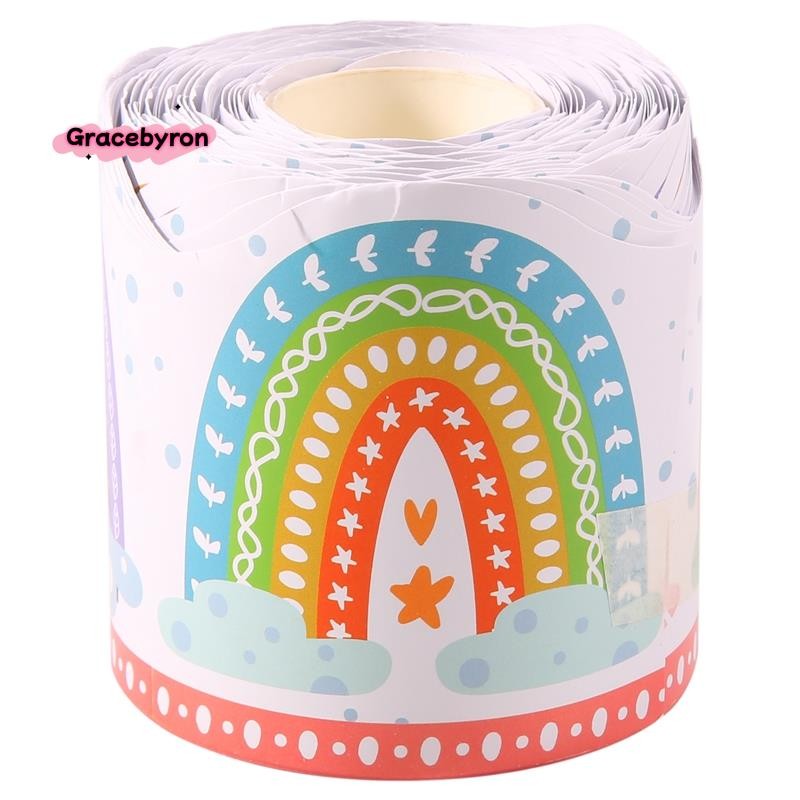 Rainbow Bulletin Board Border 20M Paper Border Trim for Classroom ...