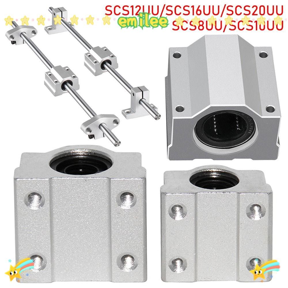 EMIL Slide Bushing Block, SCS16UU SCS20UU Aluminium Linear Ball Bearing, CNC Router SCS8UU ...