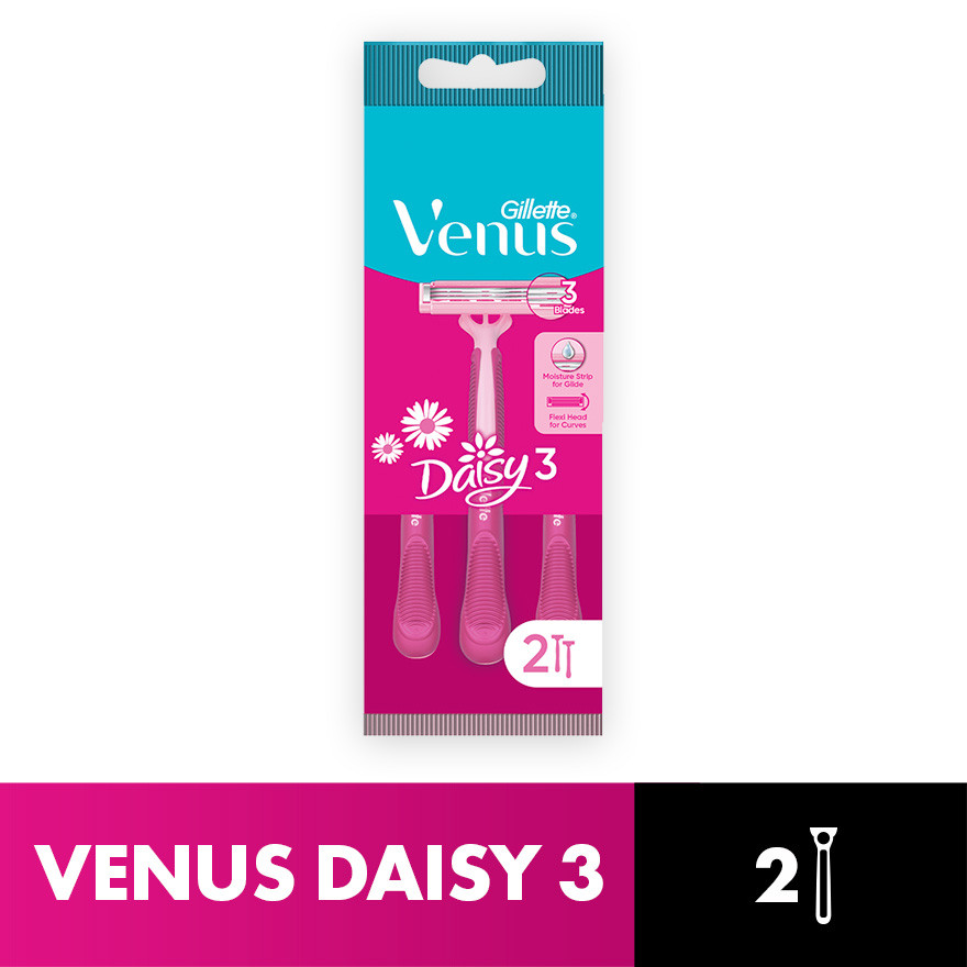 GILLETTE Venus Daisy3 Shaver 2s | Shopee Malaysia