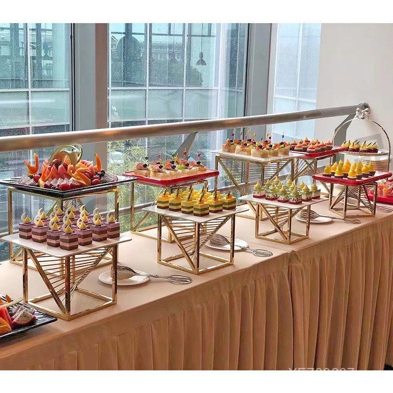 Tea Display Pastry Rack Pastry Set Dessert Table Buffet Break ...