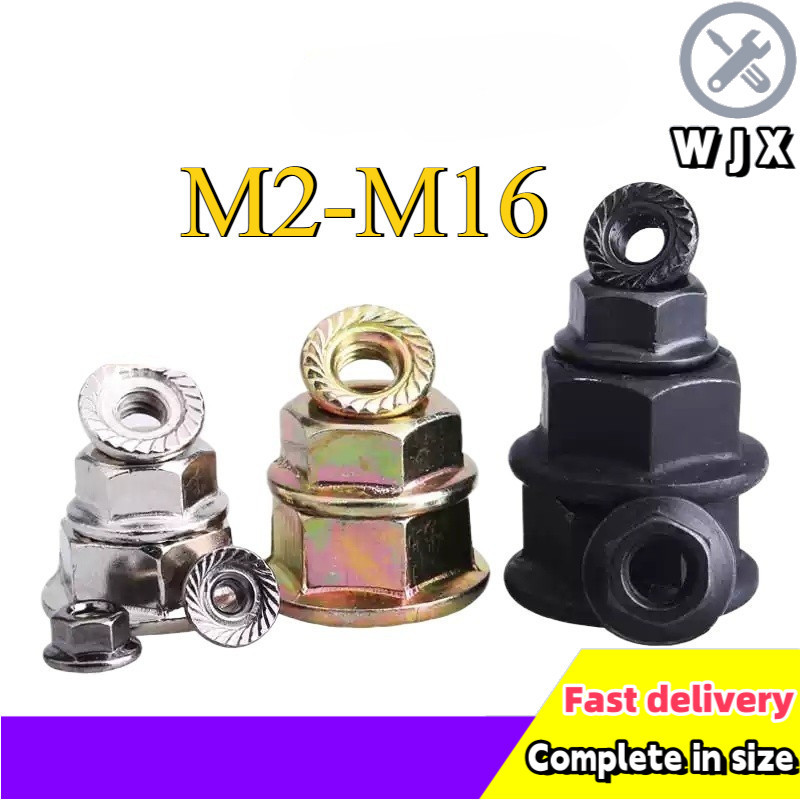 Flange Nut with Serration/Plating zink/Black Carbon Steel High Tensile ...