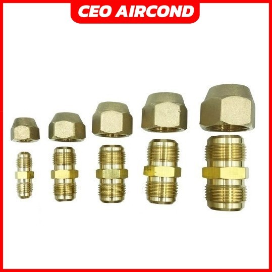 CEOapt Copper Flare Nut Union FLARE NUT UNION Aircond Air Conditioner ...