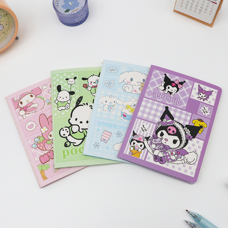 Sanrio Kuromi Line Book 50K Color Page Cinnamoroll Notebooks Notepads ...