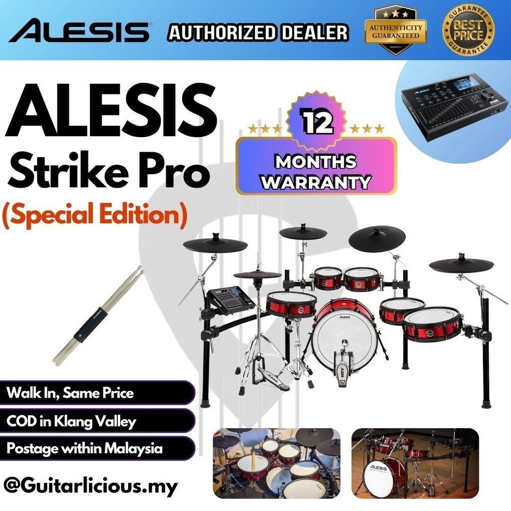 ALESIS STRIKE PRO Special Edition (SE) Electronic / Digital Drum Set ...