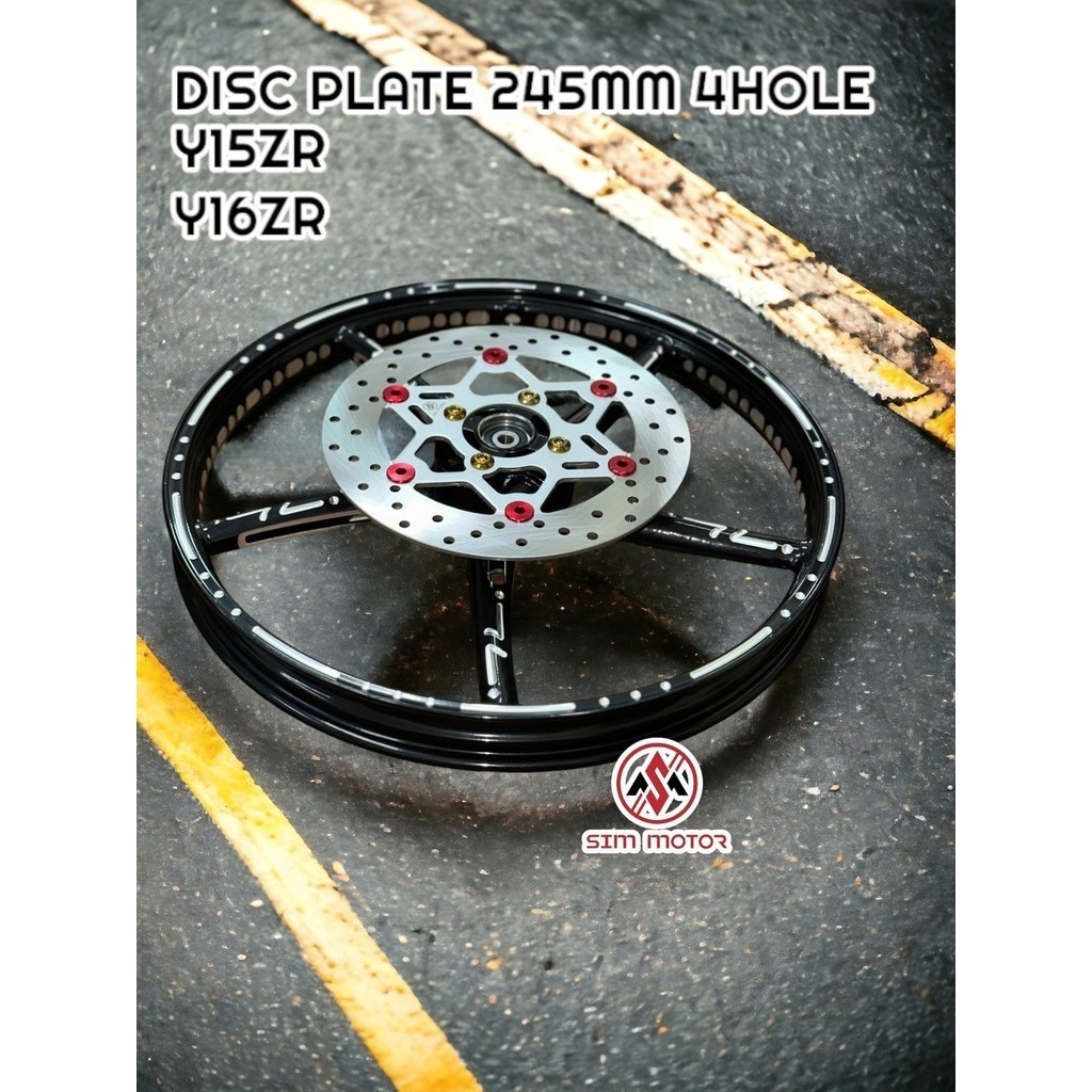 Disc plate 245mm y15zr disc plate depan size 245mm 4 lubang untuk y15zr ...