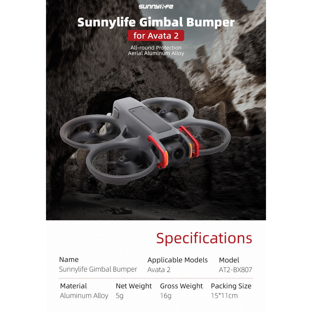 For DJI AVATA 2 Aluminum Alloy Gimbal Bumper Camera Guard Bar Protector ...