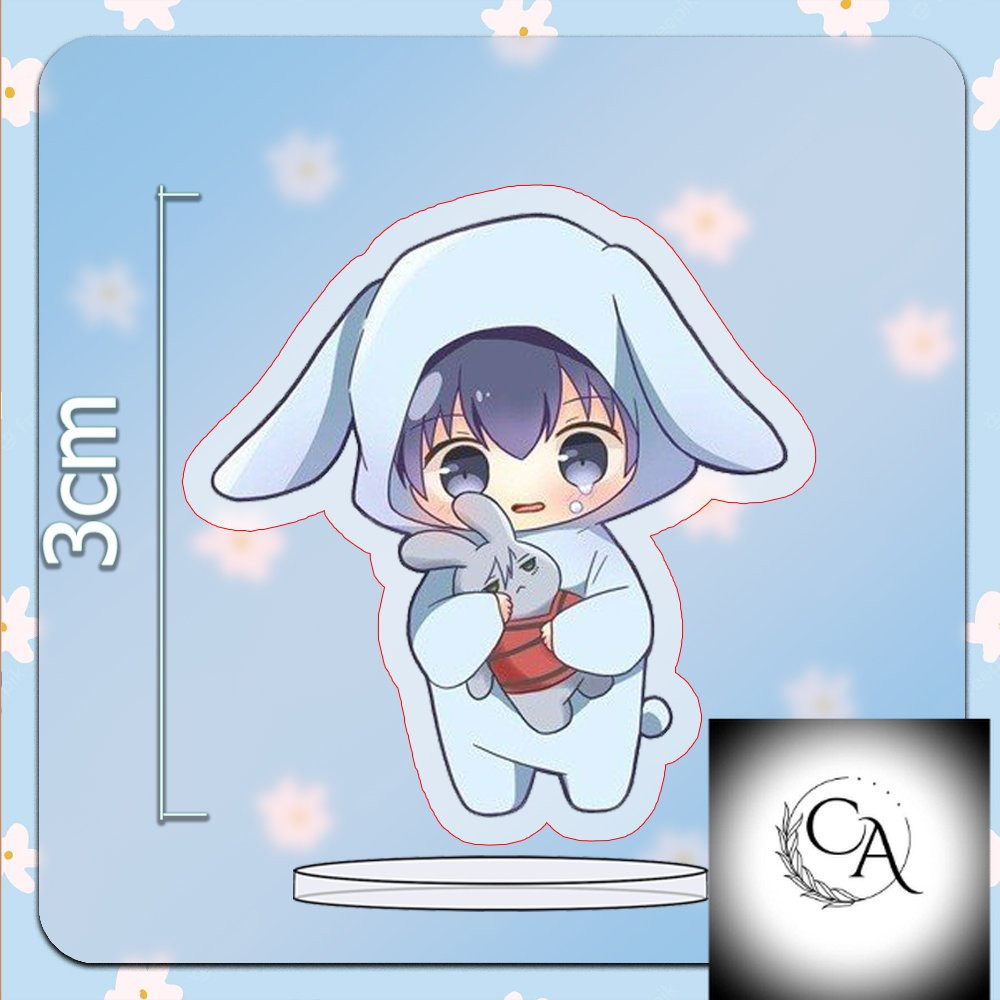 (3CM) BLUE LOCK Standee MODEL Striker No. 1 ver Long-eared rabbit shirt ...