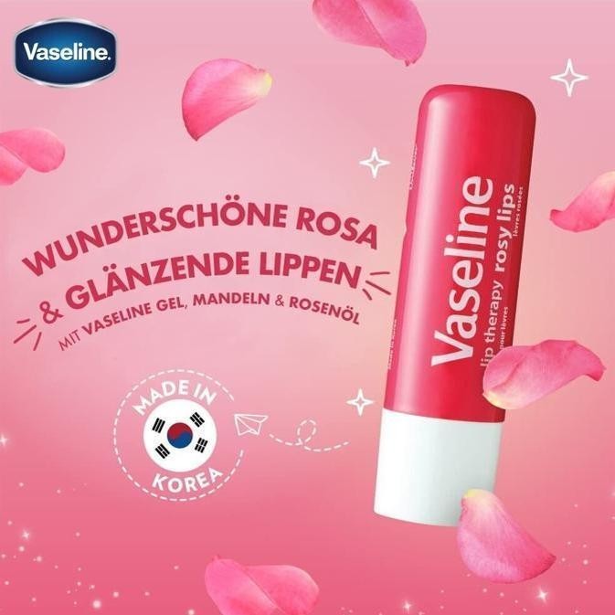 (ready stock) Vaseline Rosy Lips With Petroleum Jelly Lip Therapy ( 4.8g ) | Shopee Malaysia
