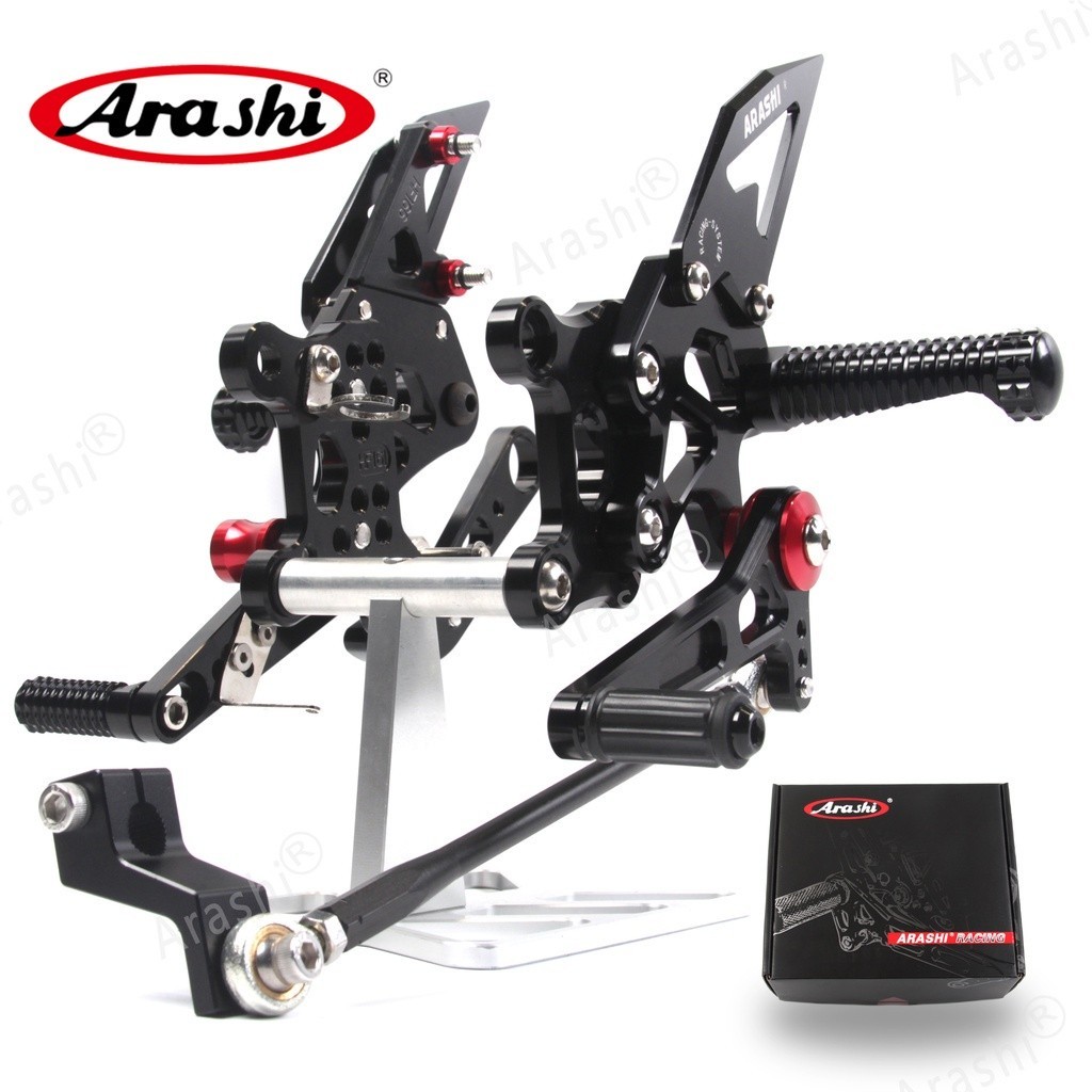 Arashi V2.0 CNC Adjustable Rearset Footrest Foot Pegs For APRILIA RSV4 ...