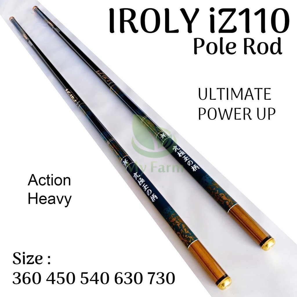 Iroly iZ110 540 630 Action Heavy Joran Tegek Pole Long Segment Carbon ...