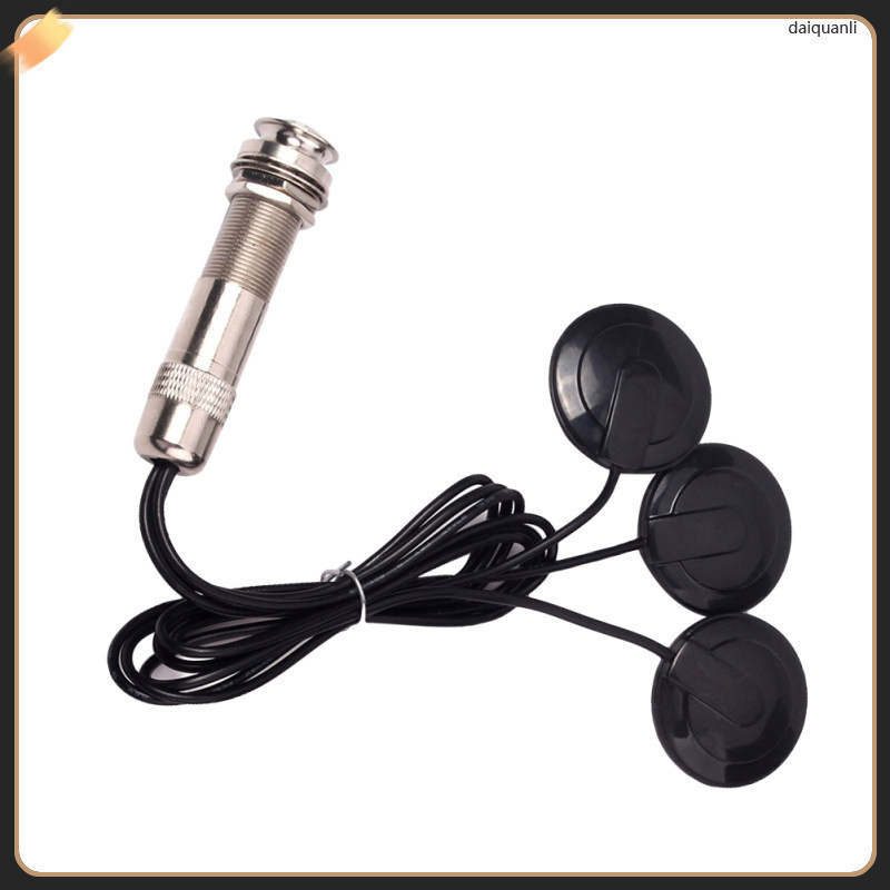3 Sensor Pickup Transducer Guitar Piezo Amplifier Bass Pickups | Shopee ...